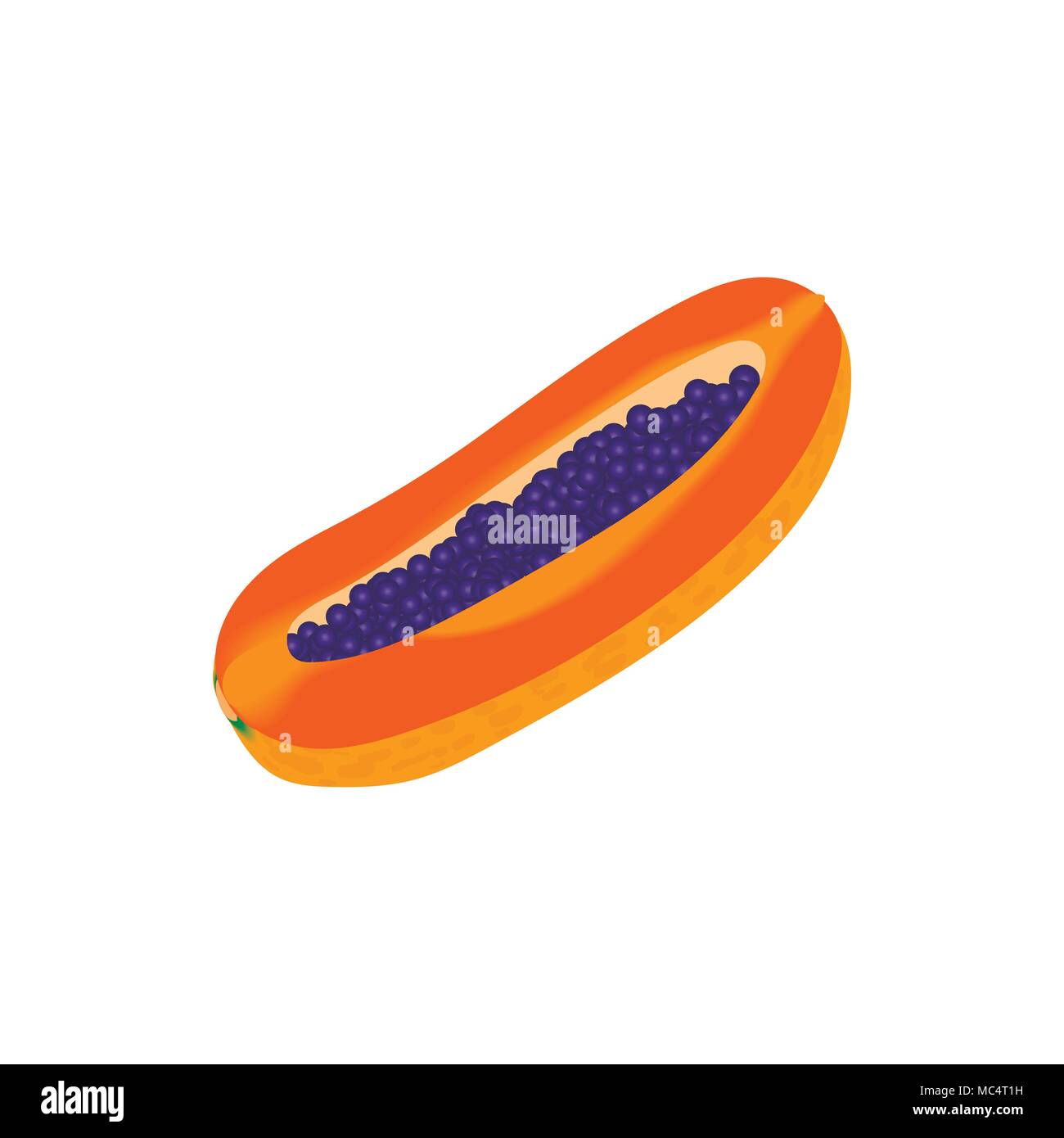 Papaya icon, cartoon style Stock Vector Image & Art - Alamy