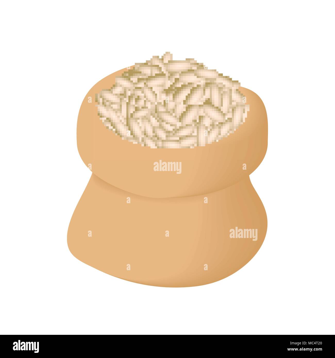 Bag of rice icon, cartoon style Stock Vector Image & Art - Alamy
