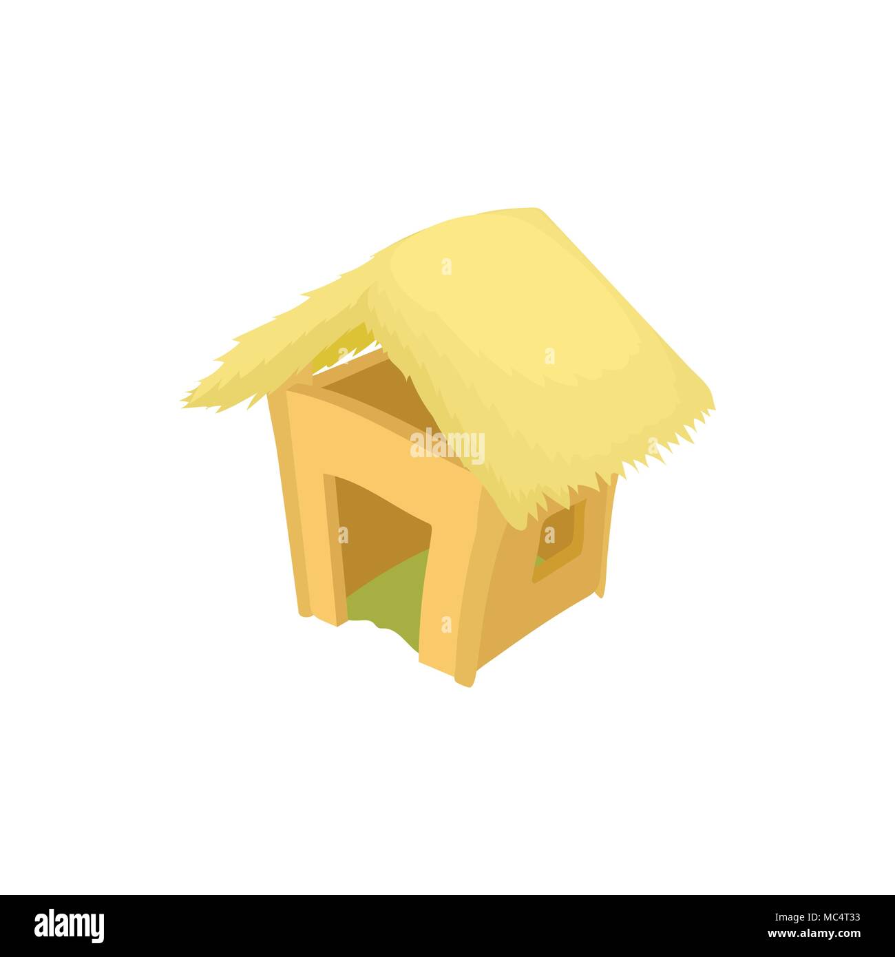 Cartoon drawing of the chalet Cut Out Stock Images & Pictures - Alamy