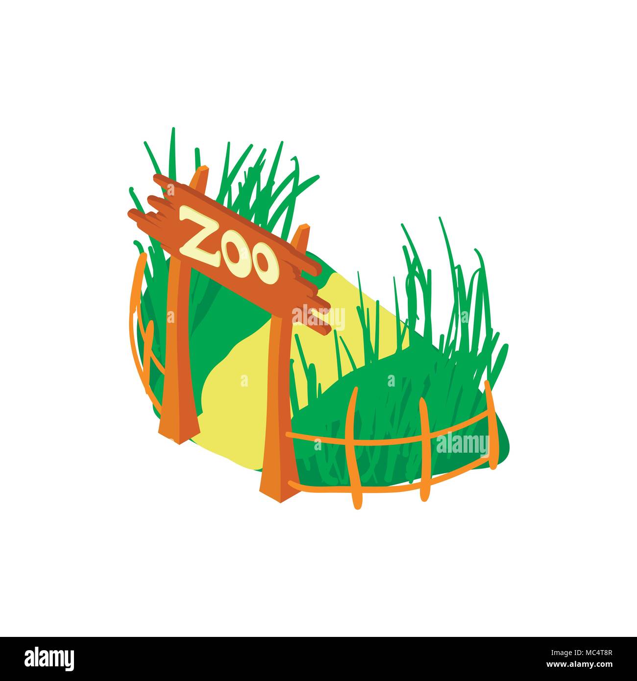 Zoo icon, cartoon style Stock Vector Image & Art - Alamy