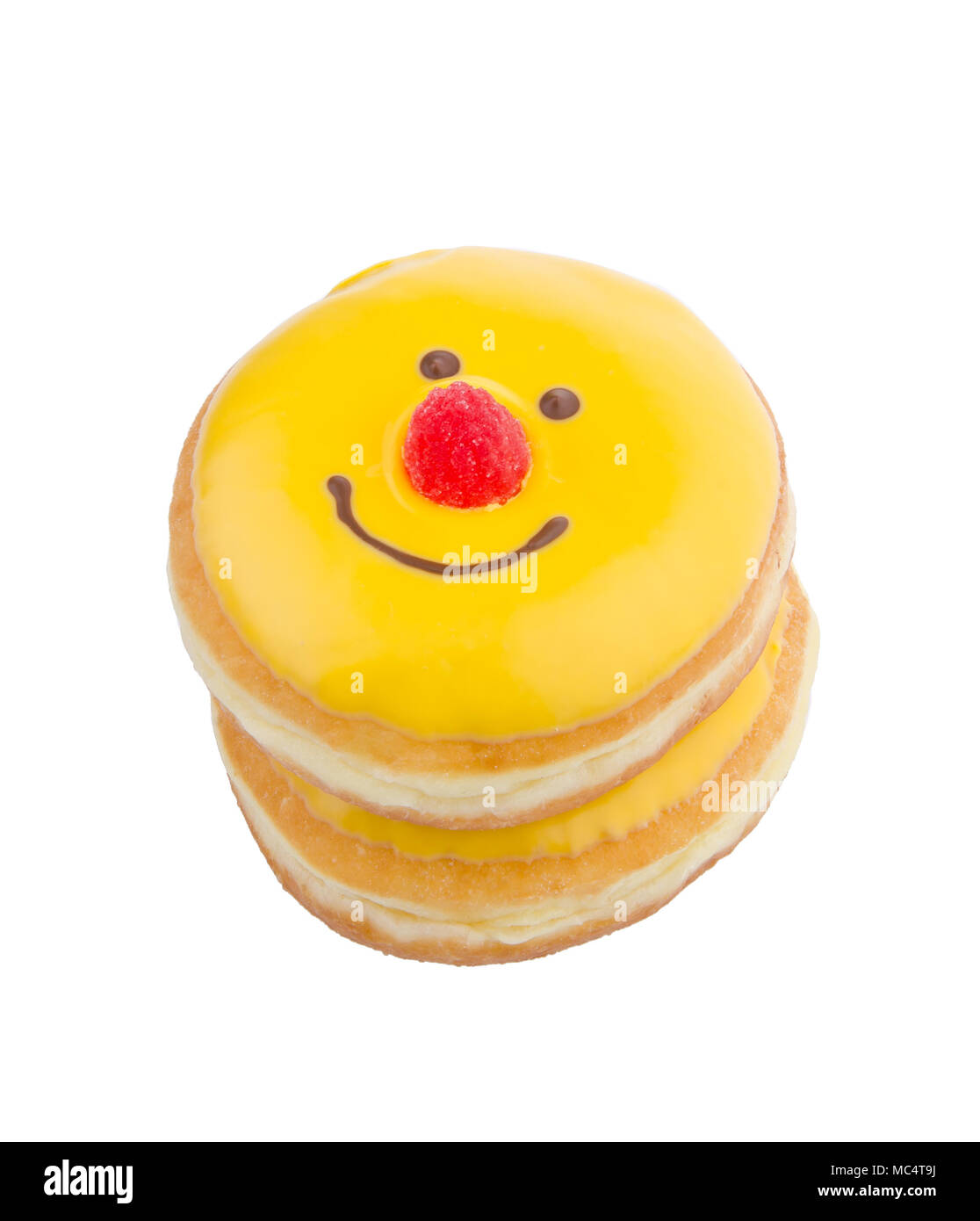 Donut, funny donut face on the background Stock Photo - Alamy