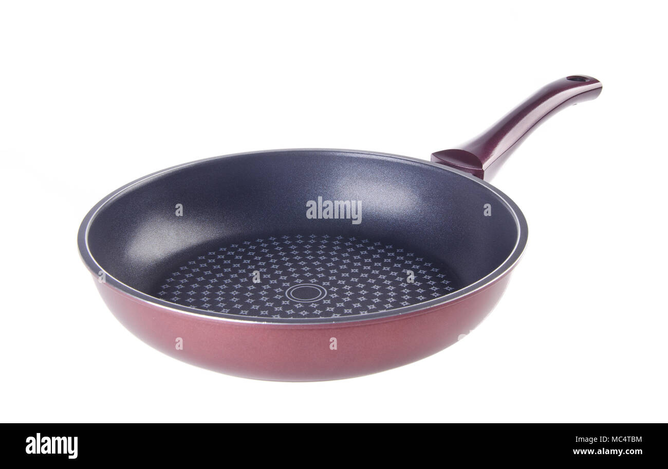 pan, metal frying pan, on a white background Stock Photo - Alamy