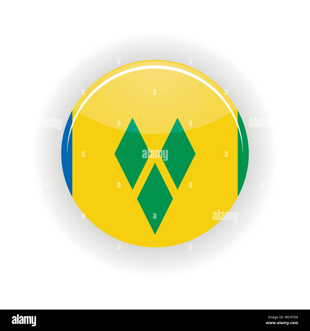 Round flag saint vincent Stock Vector Images - Alamy