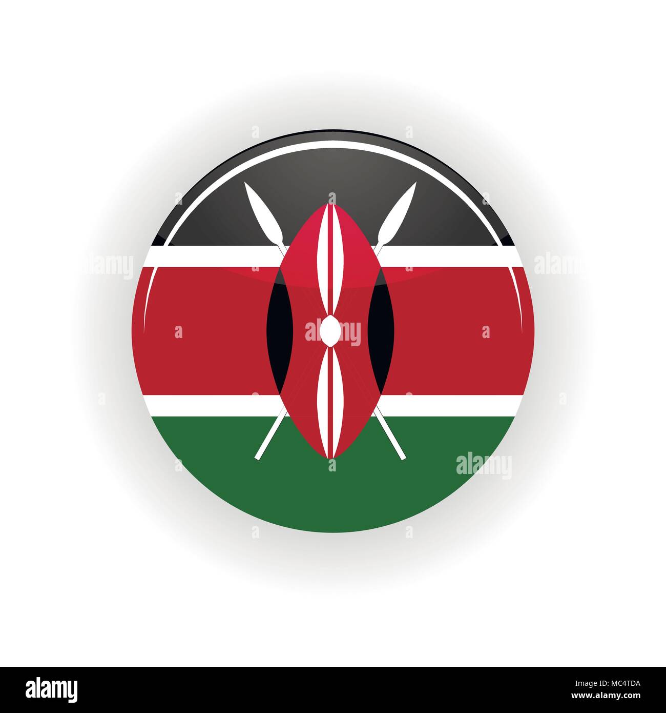 Kenya icon circle Stock Vector Image & Art - Alamy