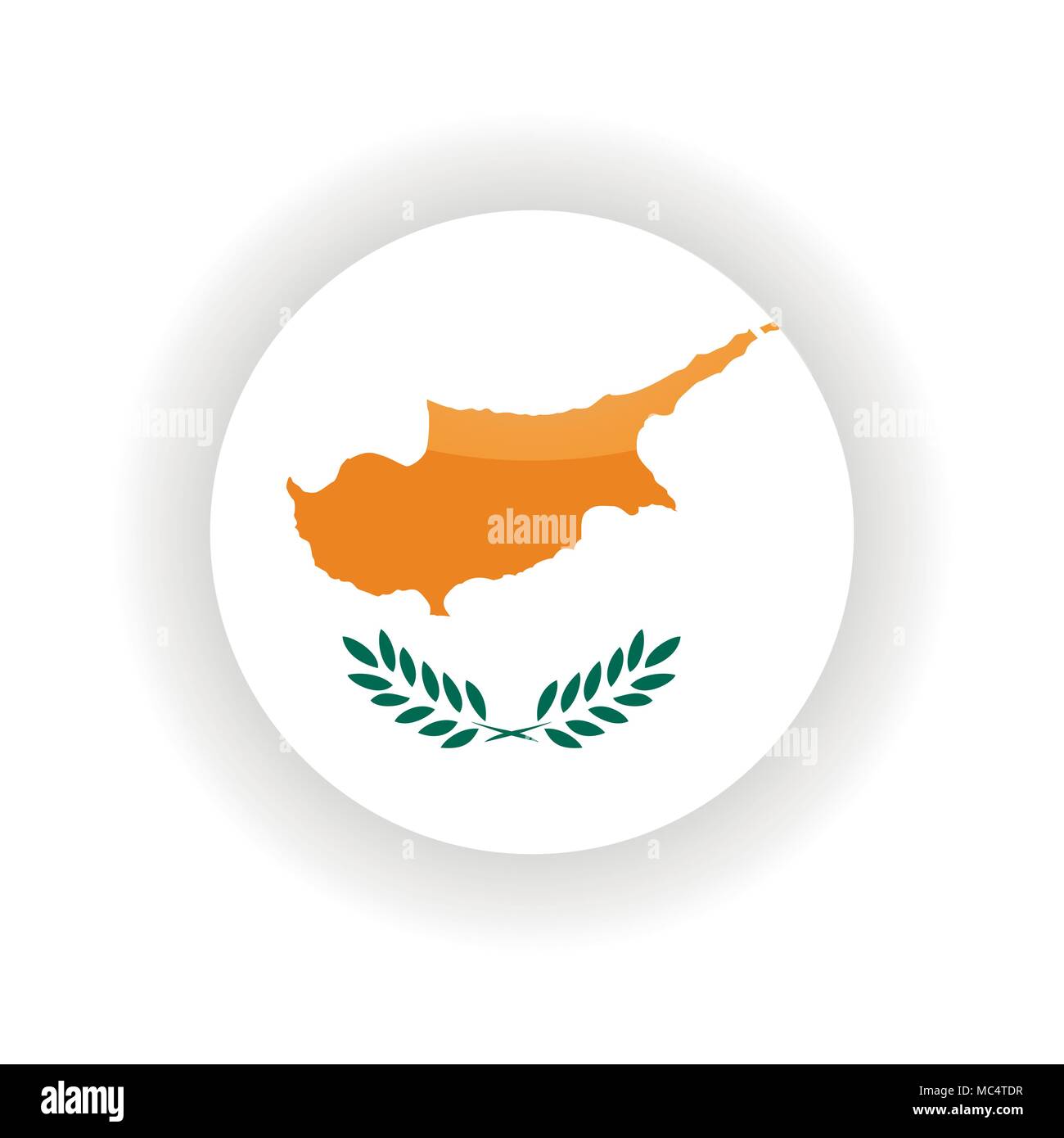 Cyprus icon circle Stock Vector Image & Art - Alamy