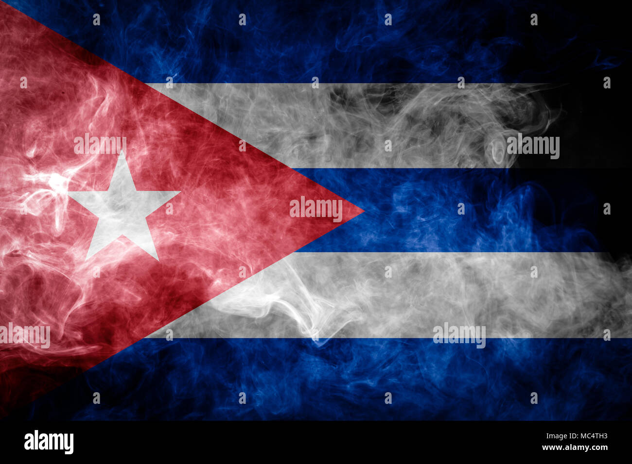 Cuba flag red blue abstract detail hi-res stock photography and images ...