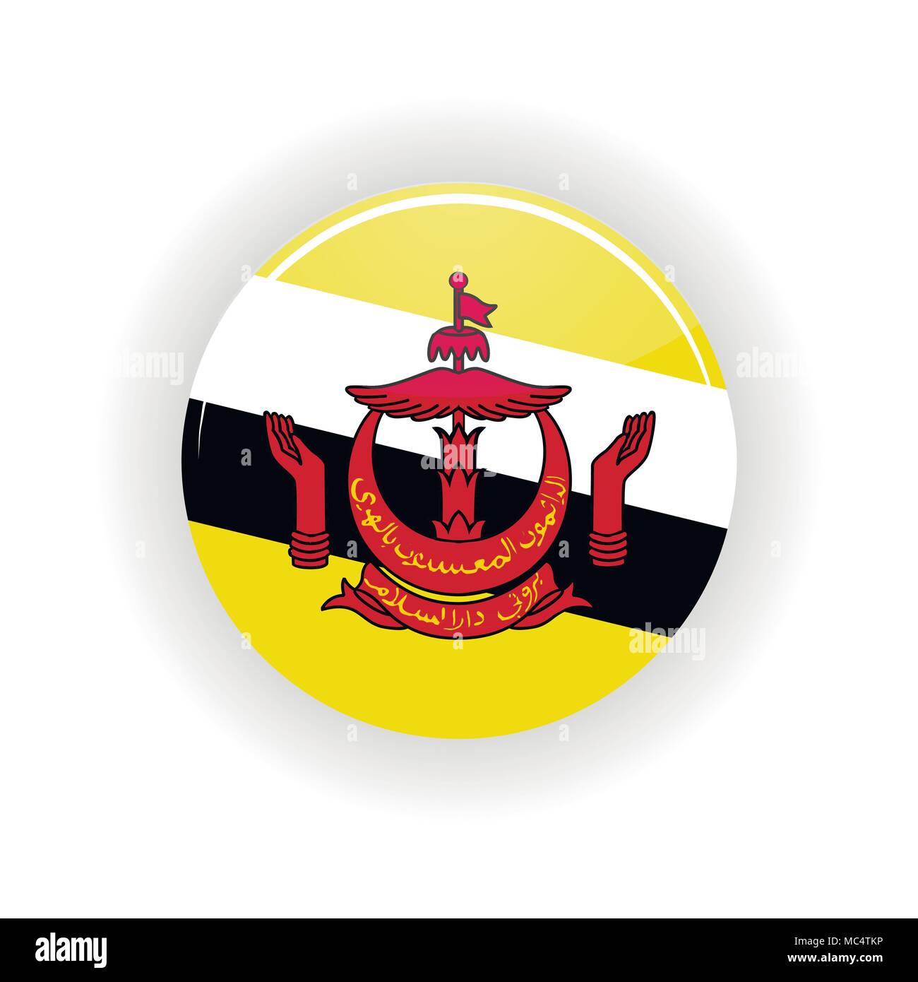 Brunei icon circle Stock Vector Image & Art - Alamy
