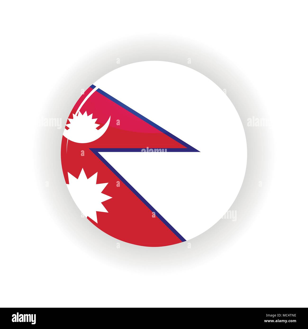Nepal icon circle Stock Vector Image & Art - Alamy