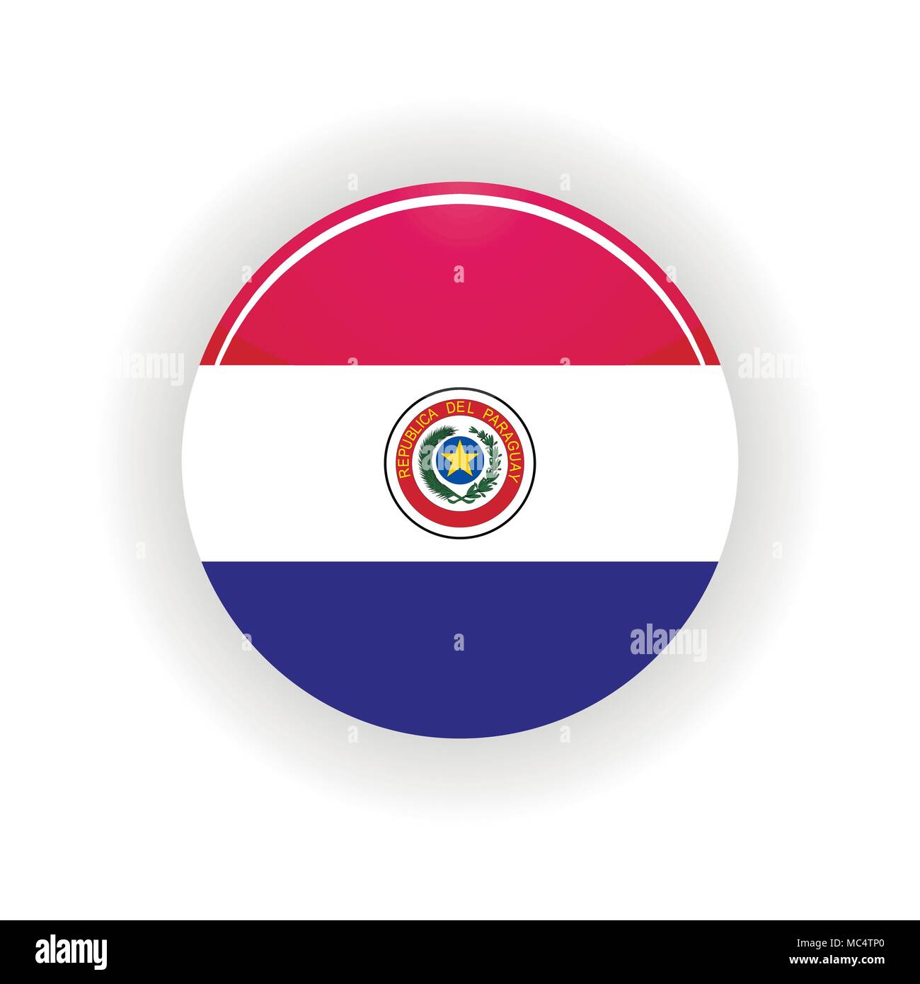 Official flag of paraguay Cut Out Stock Images & Pictures - Alamy