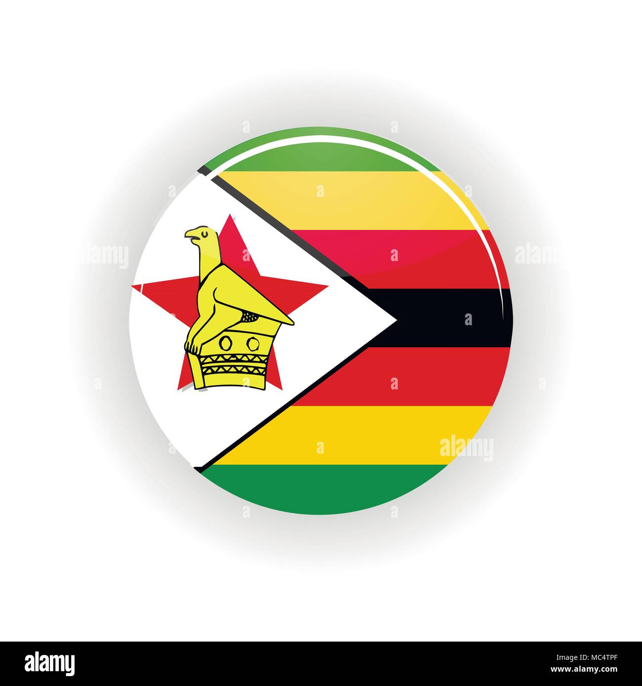 Zimbabwe icon circle Stock Vector Image & Art - Alamy