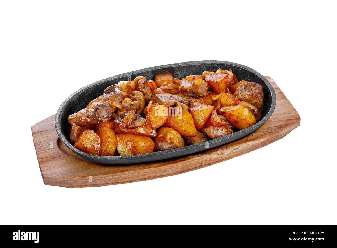 Roasted mushrooms on pan Cut Out Stock Images & Pictures - Alamy