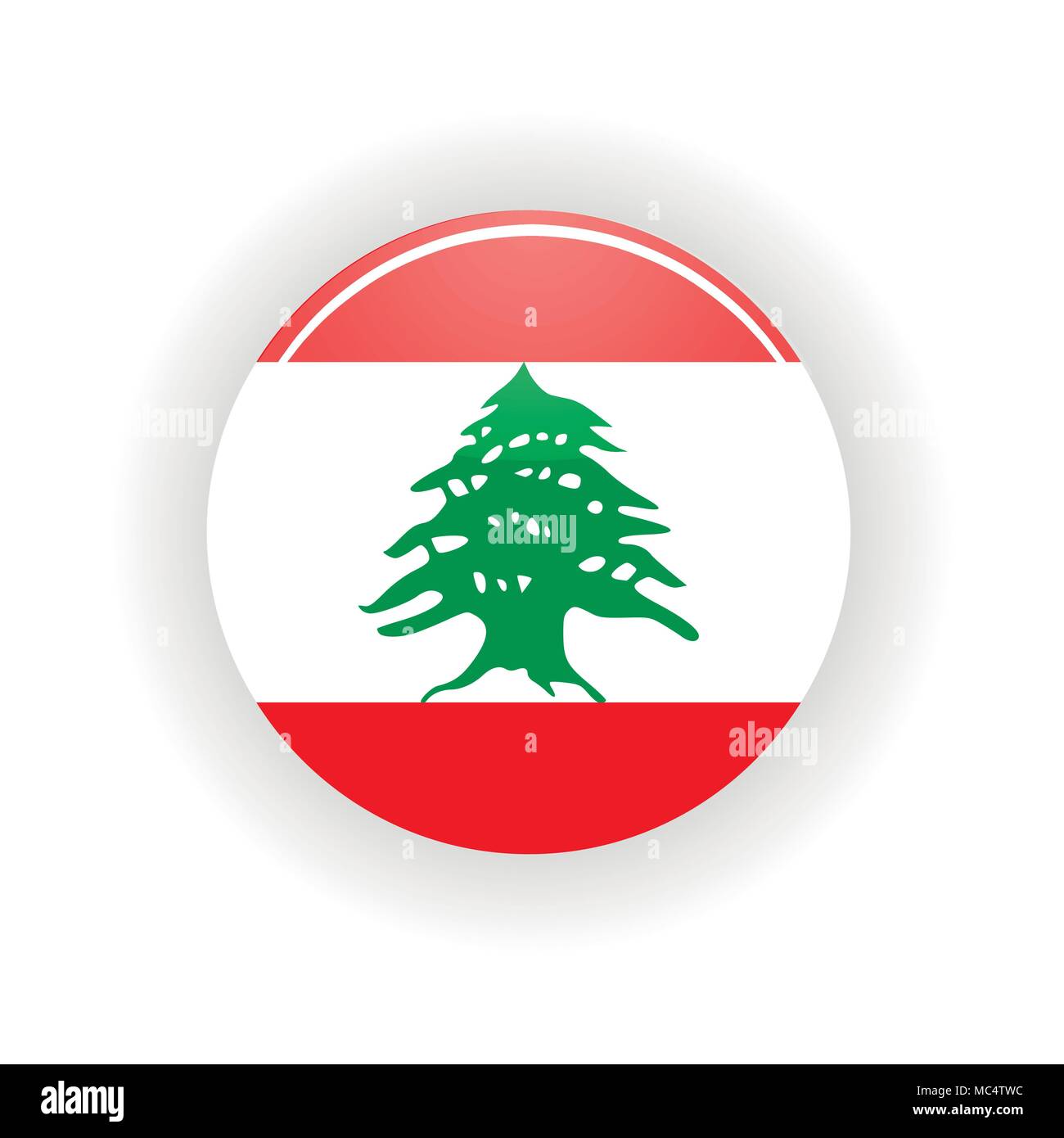 Lebanon icon circle Stock Vector Image & Art - Alamy