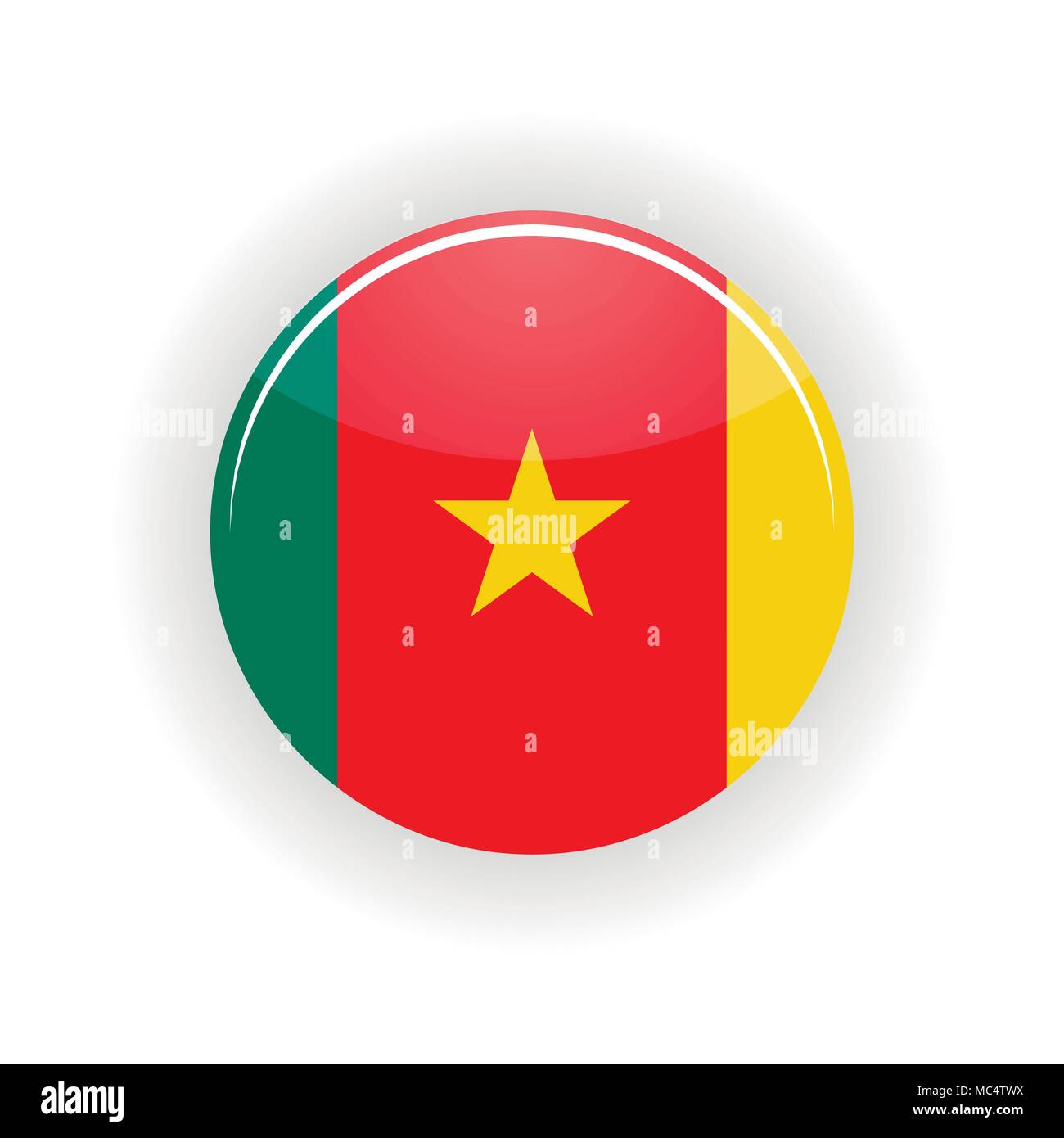 Cameroon icon circle Stock Vector Image & Art - Alamy