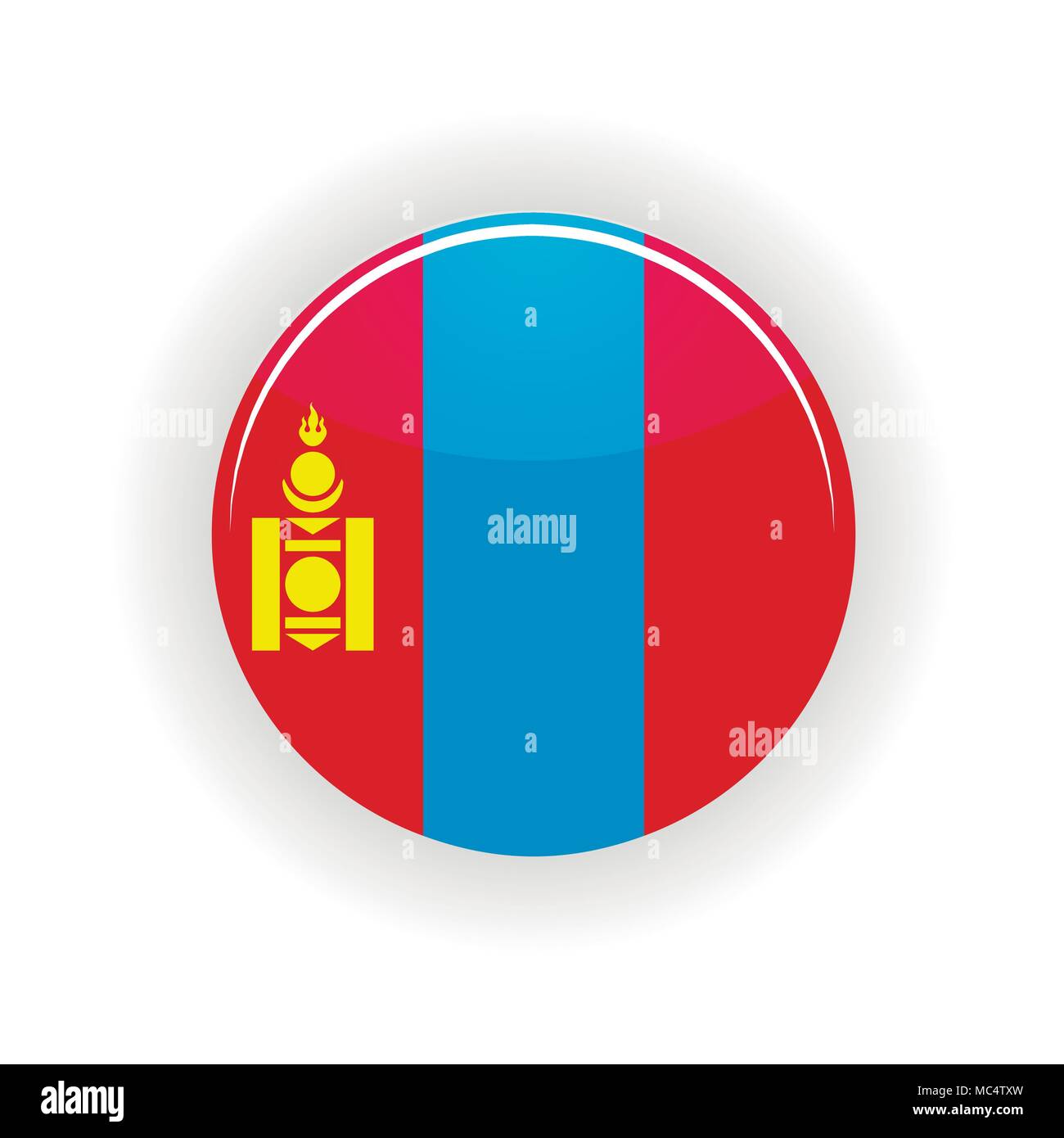 Mongolia icon circle Stock Vector Image & Art - Alamy
