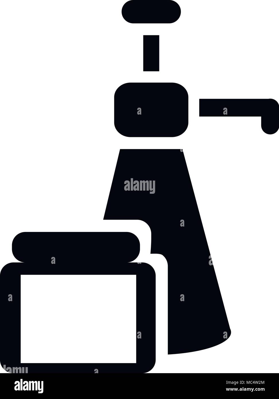 Oil in glass containers Stock Vector Images - Alamy