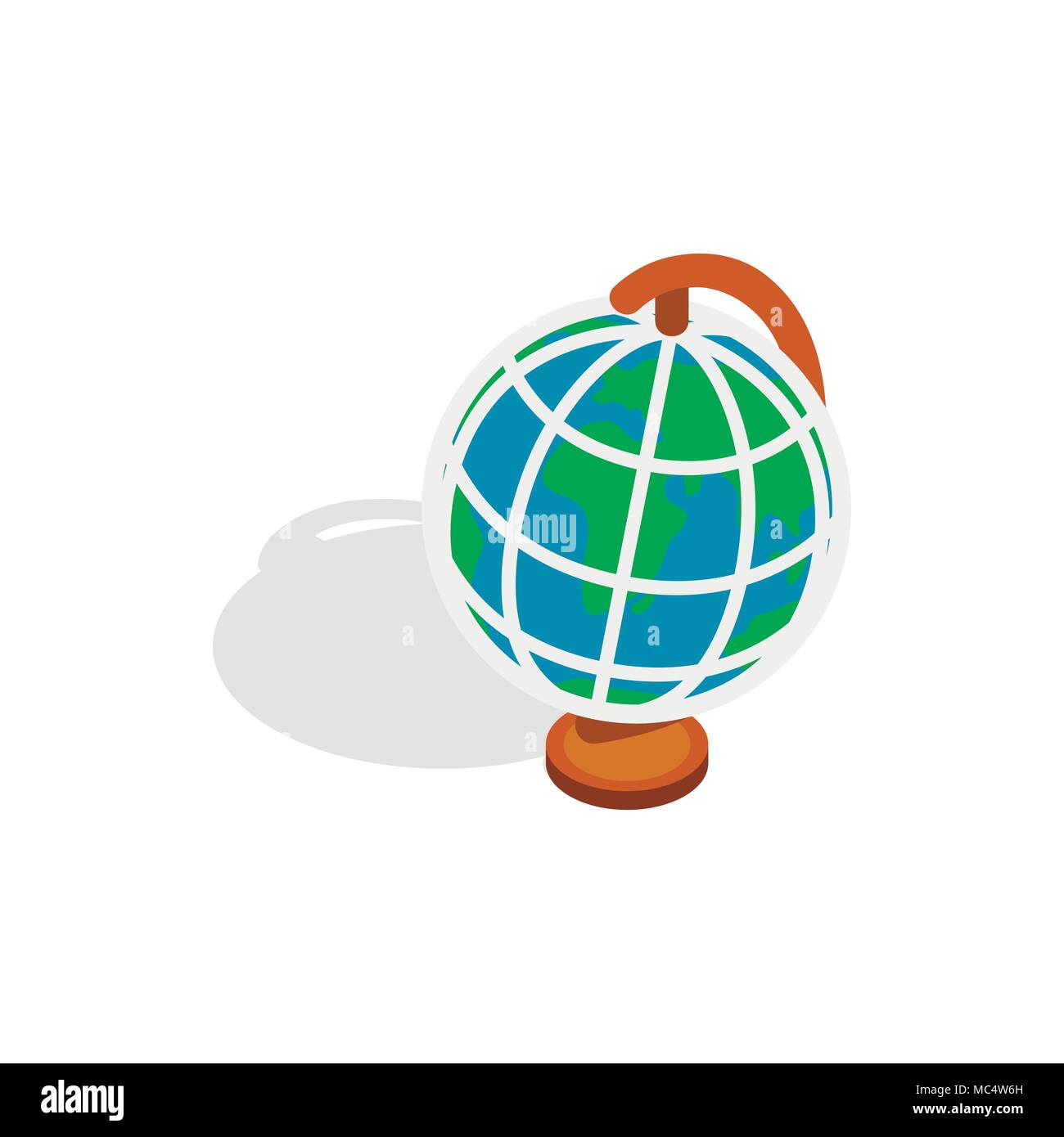 Terrestrial globe icon, isometric 3d style Stock Vector Image & Art - Alamy