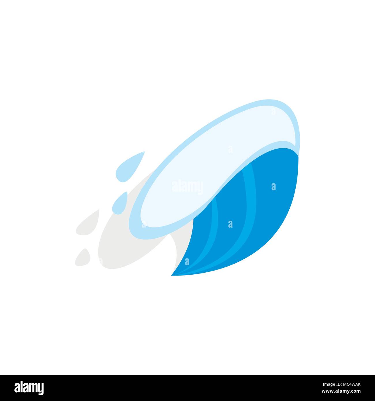 Ocean wave icon, isometric 3d style Stock Vector Image & Art - Alamy