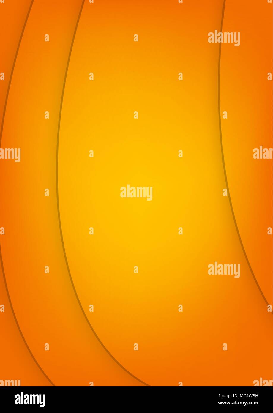 abstract vertical orange background with shadows Stock Vector Image ...