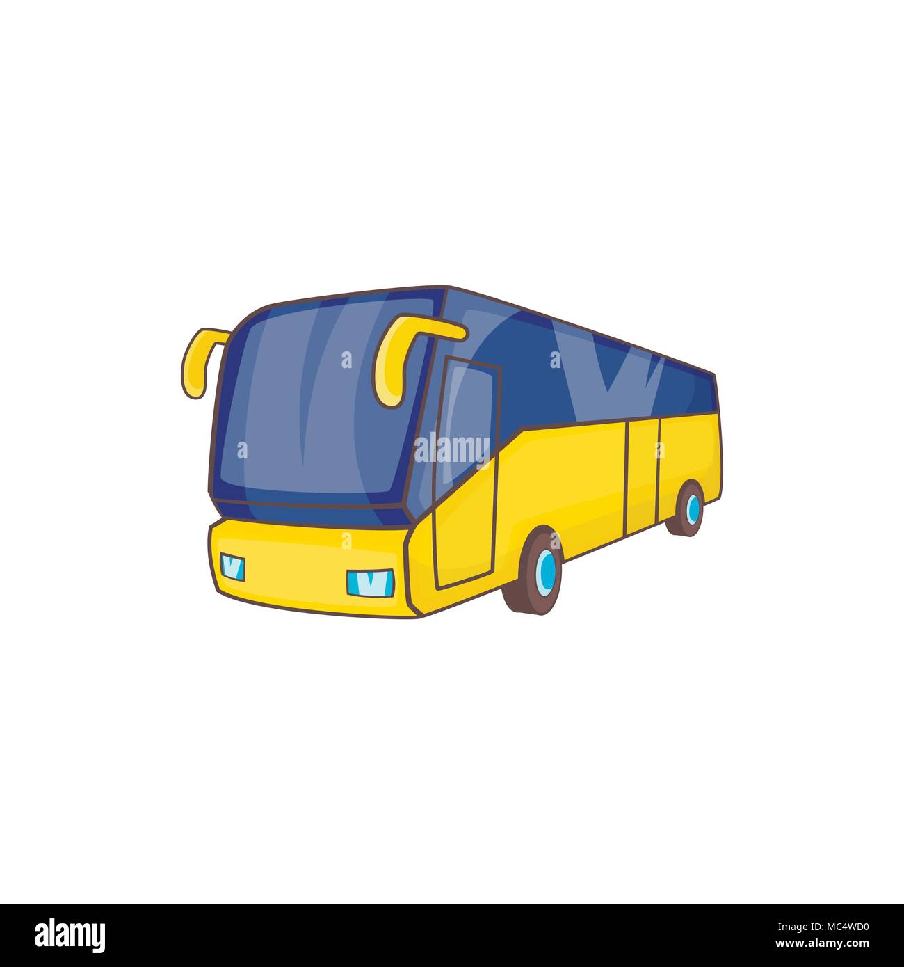 Cartoon shuttle bus Cut Out Stock Images & Pictures - Alamy