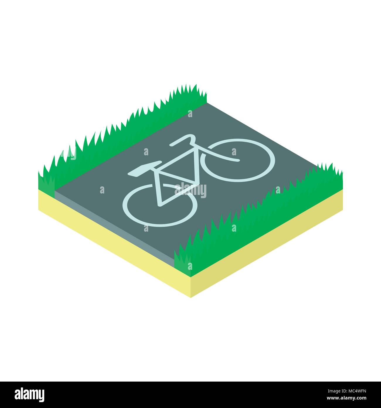 Bike parking icon, cartoon style Stock Vector Image & Art - Alamy