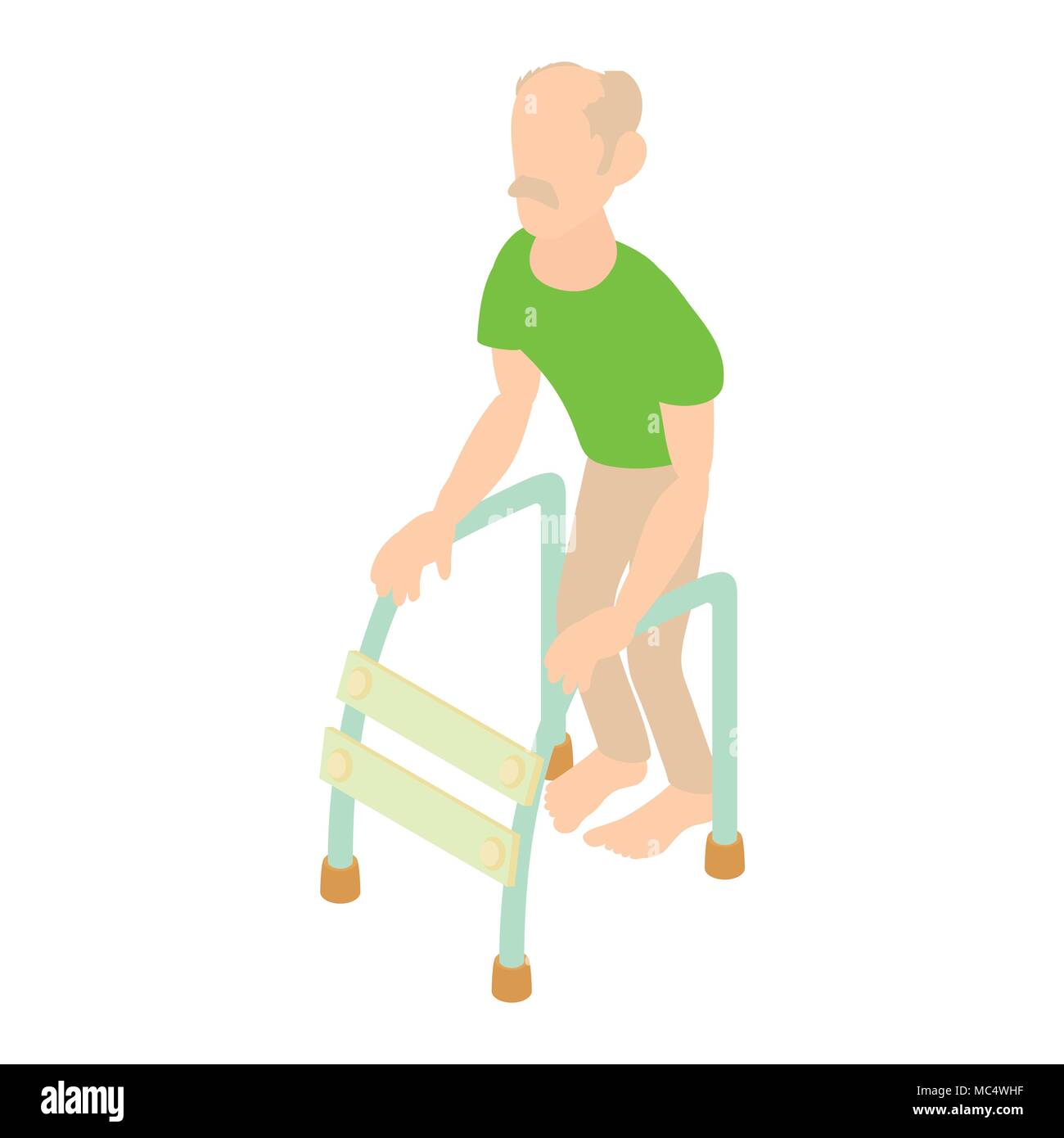 Nurse Walking Frame Stock Vector Images Alamy