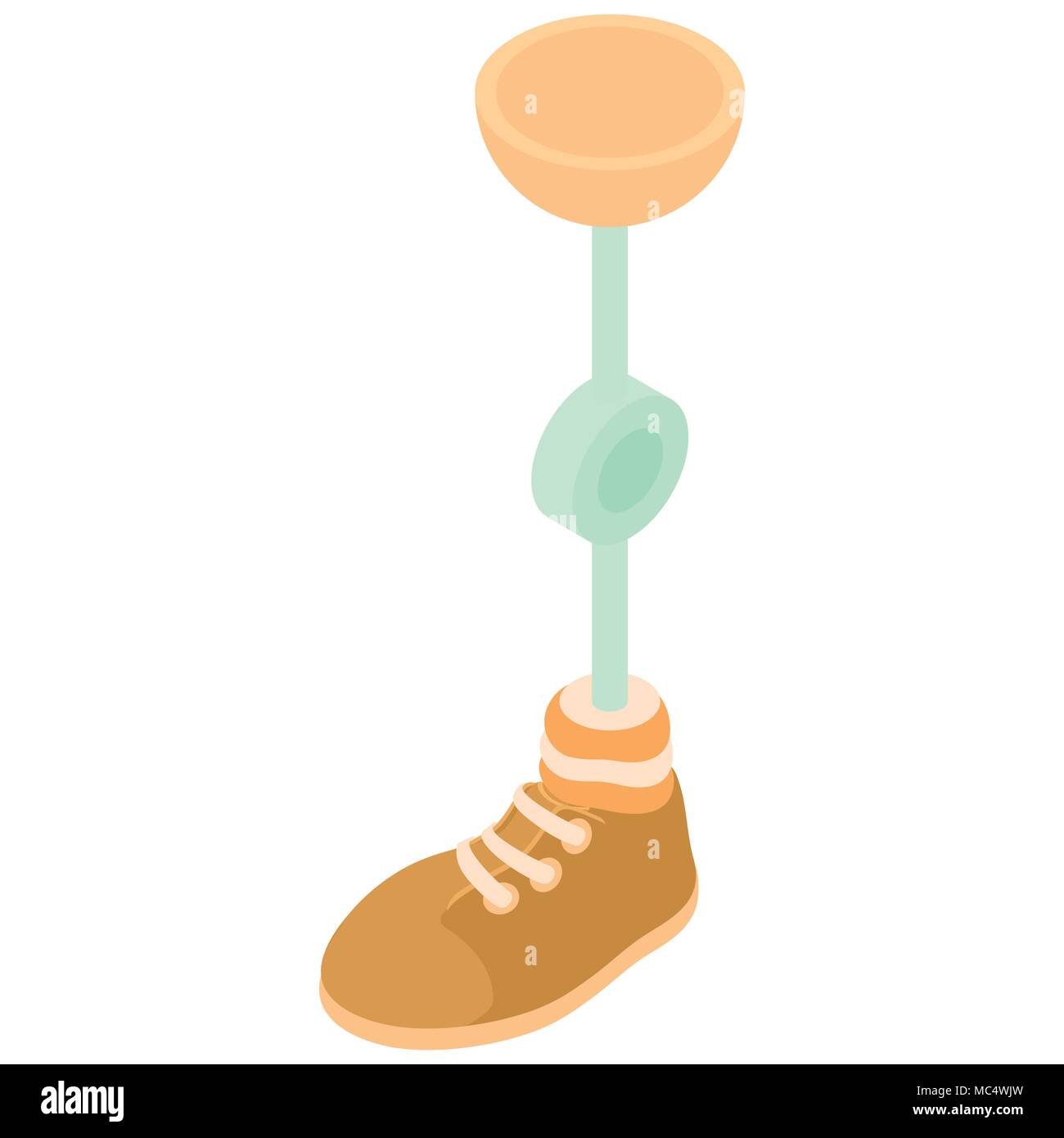 Prosthetic leg icon, cartoon style Stock Vector Image & Art - Alamy