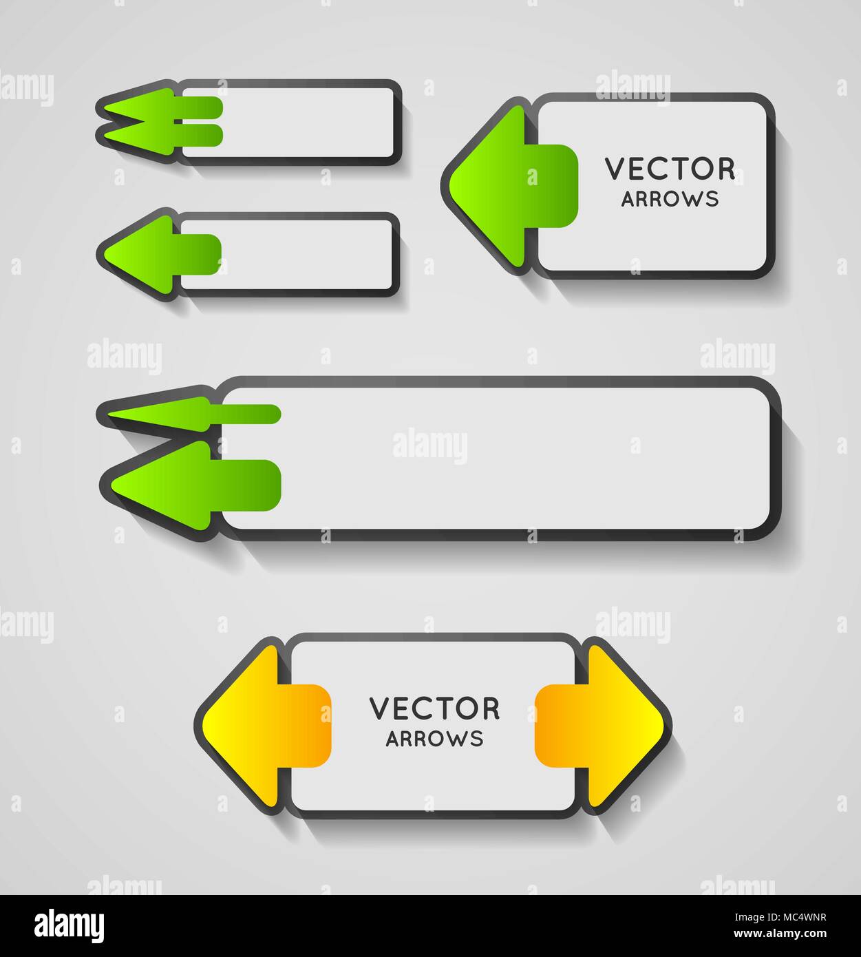 collection of vector modern arrows, design element Stock Vector Image ...