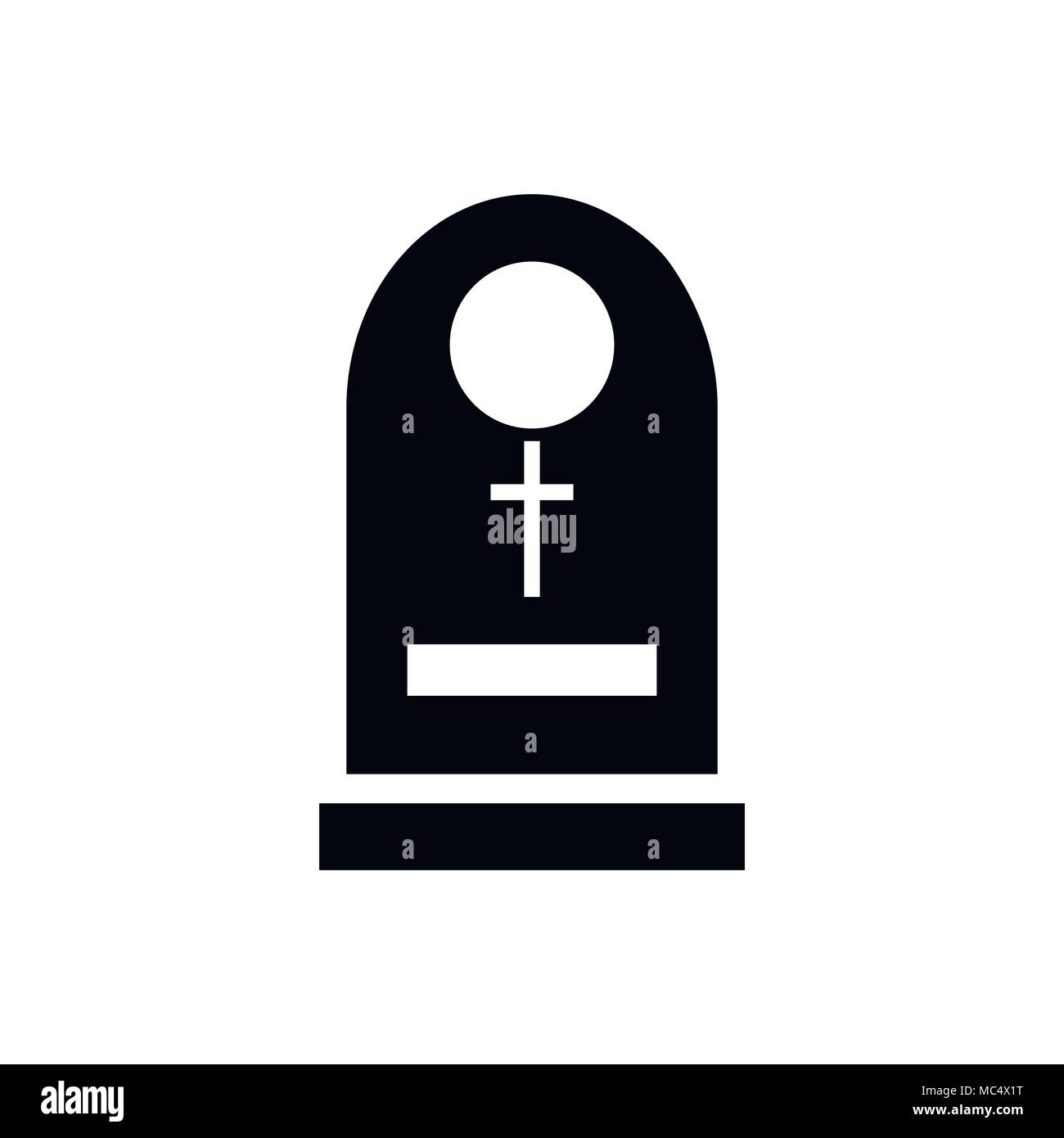 Tombstone icon in simple style Stock Vector Image & Art - Alamy