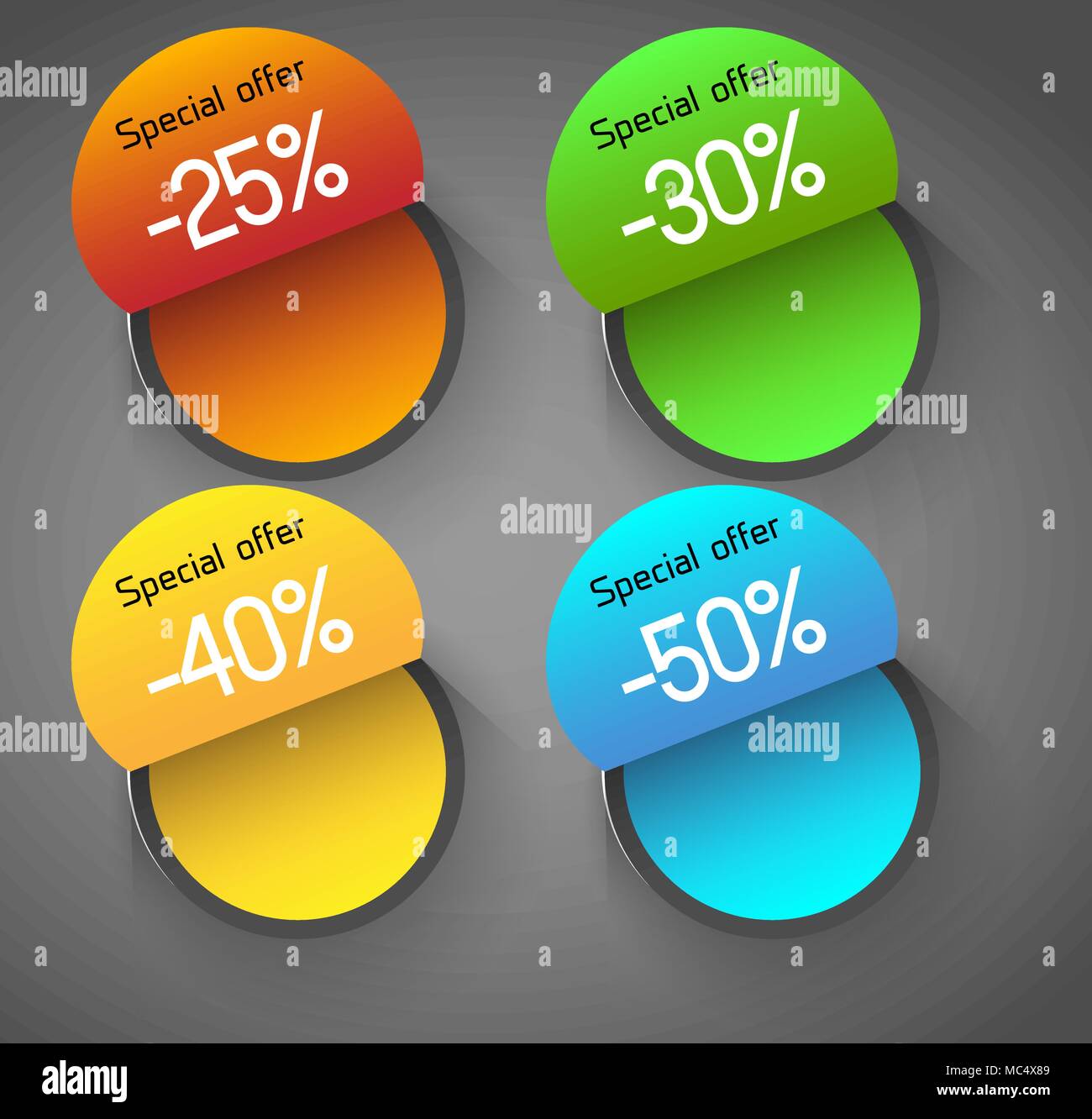 abstract circles badges, price tags labels, design template Stock ...