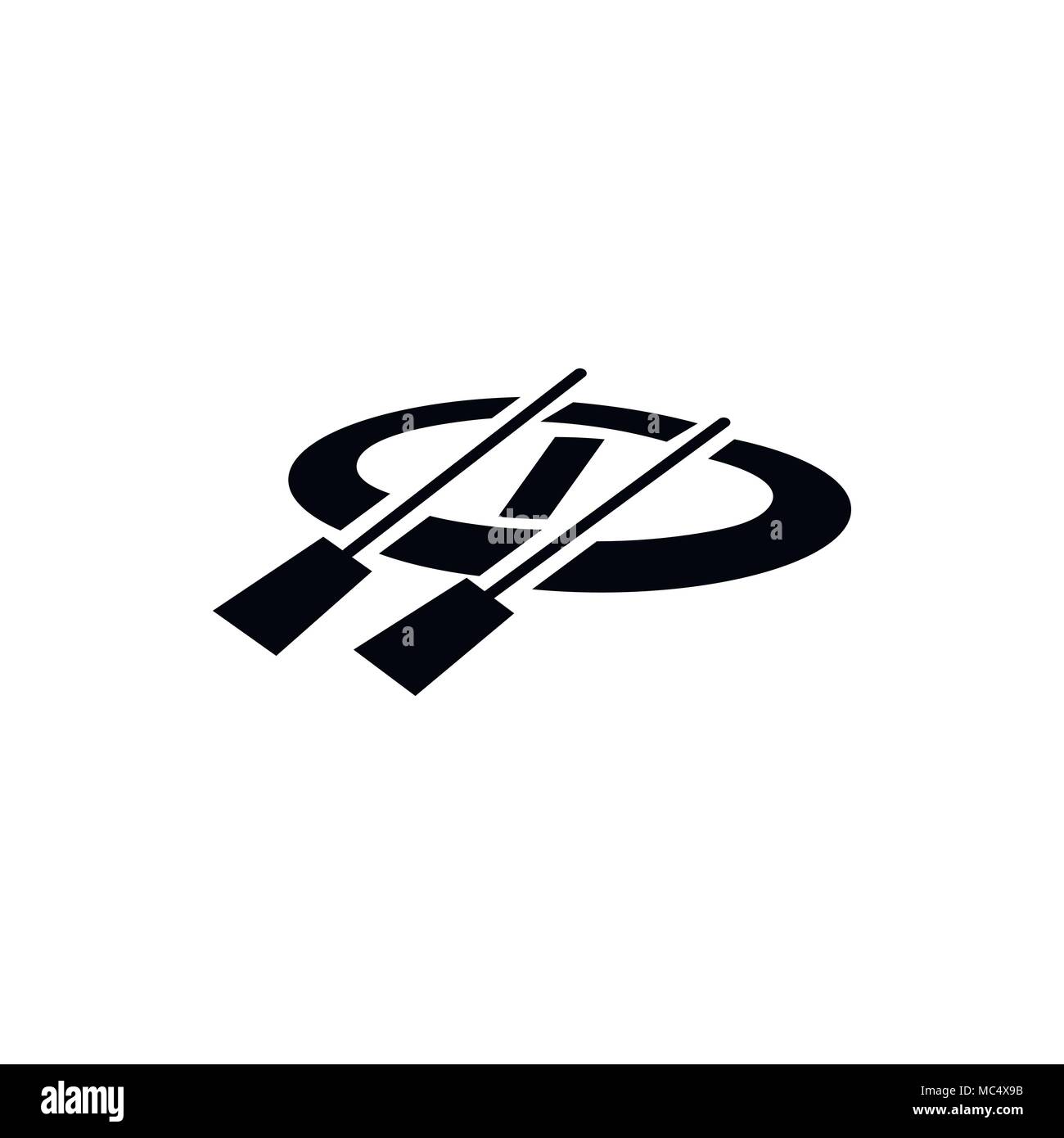 Inflatable boat icon simple Cut Out Stock Images & Pictures - Alamy