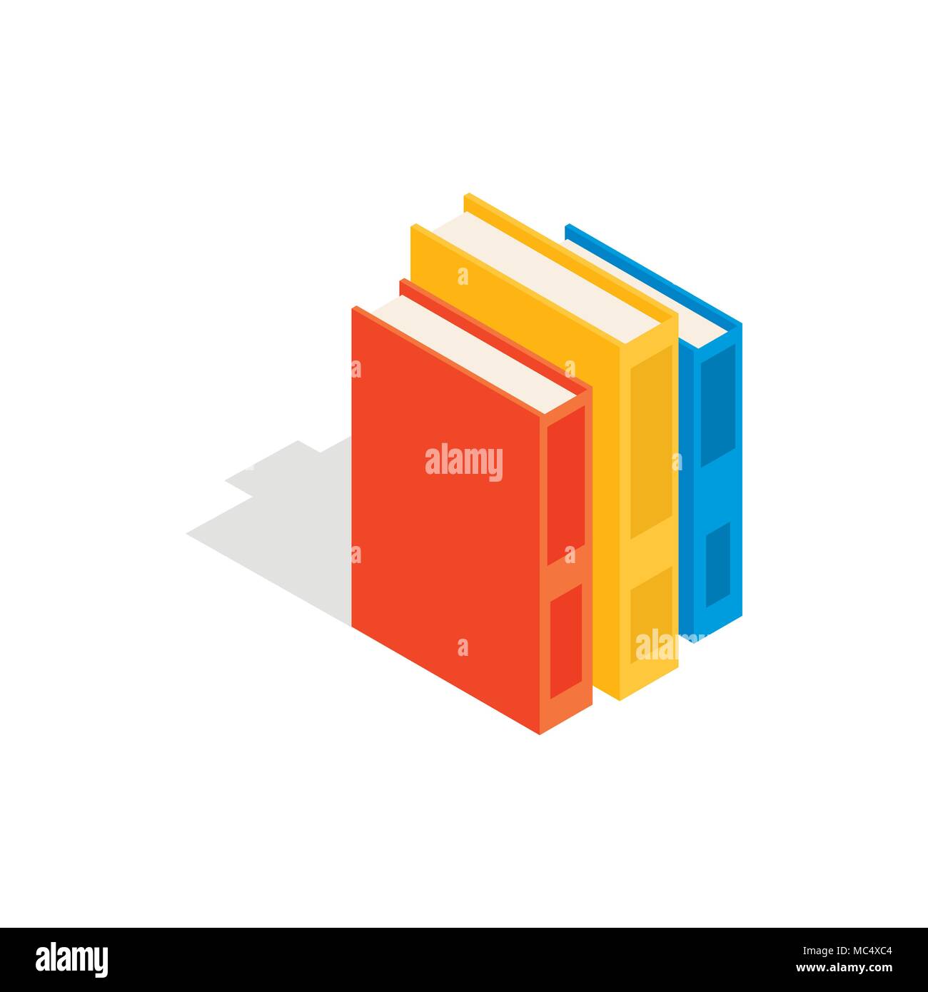 Vertical stack of colorful books icon Stock Vector Image & Art - Alamy