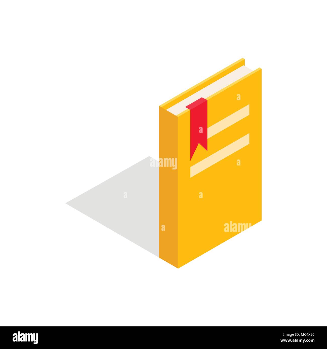 Closed yellow book with a bookmark icon Stock Vector Image & Art - Alamy