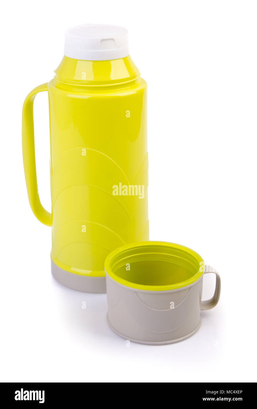 Thermo flask on the white background Stock Photo - Alamy