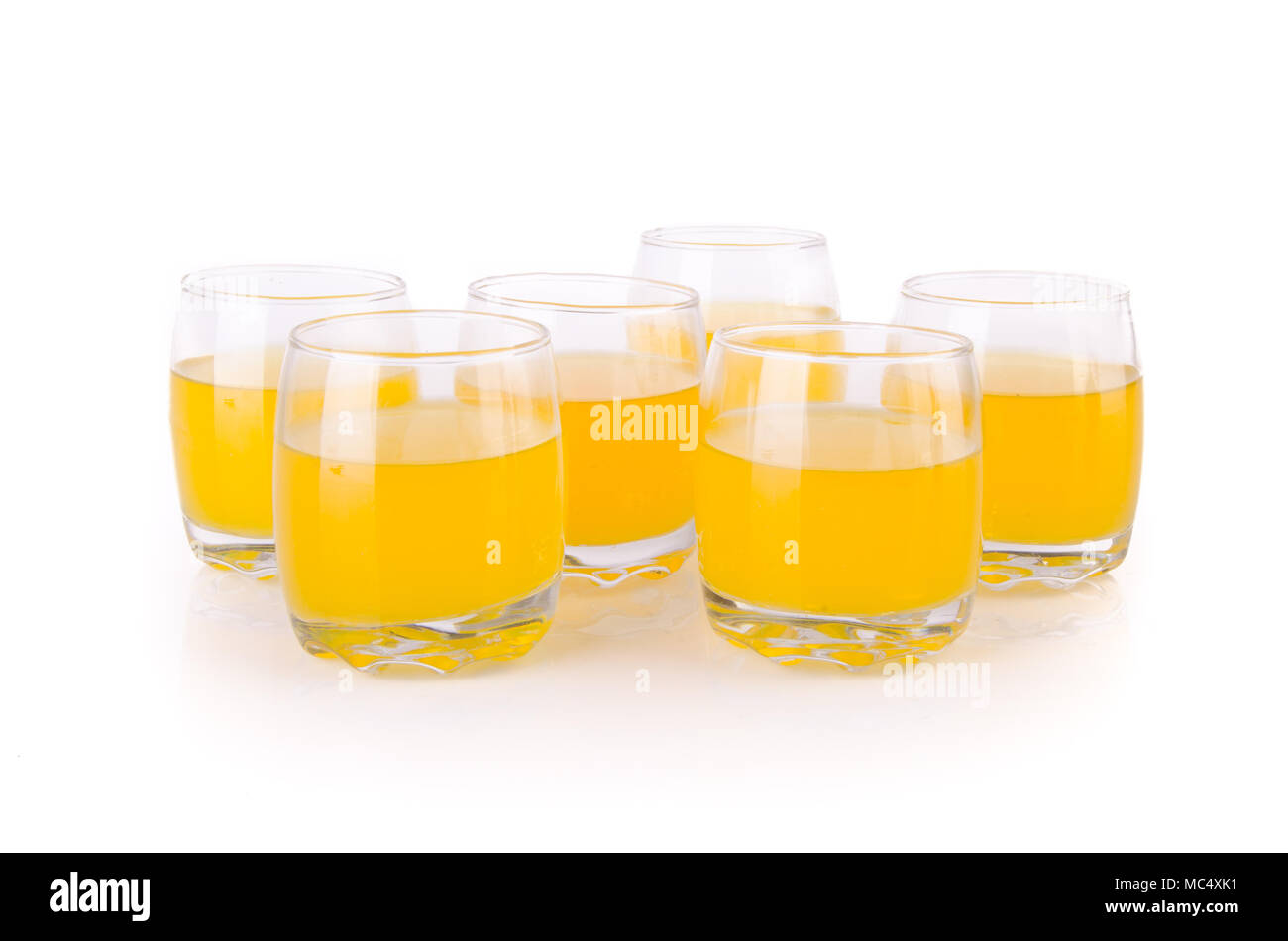 Orange juice in three Cut Out Stock Images & Pictures - Alamy