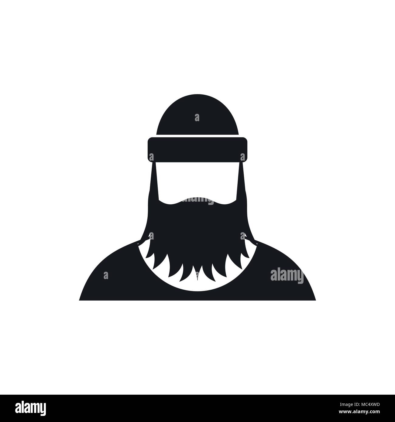 Lumberjack icon in simple style Stock Vector Image & Art - Alamy