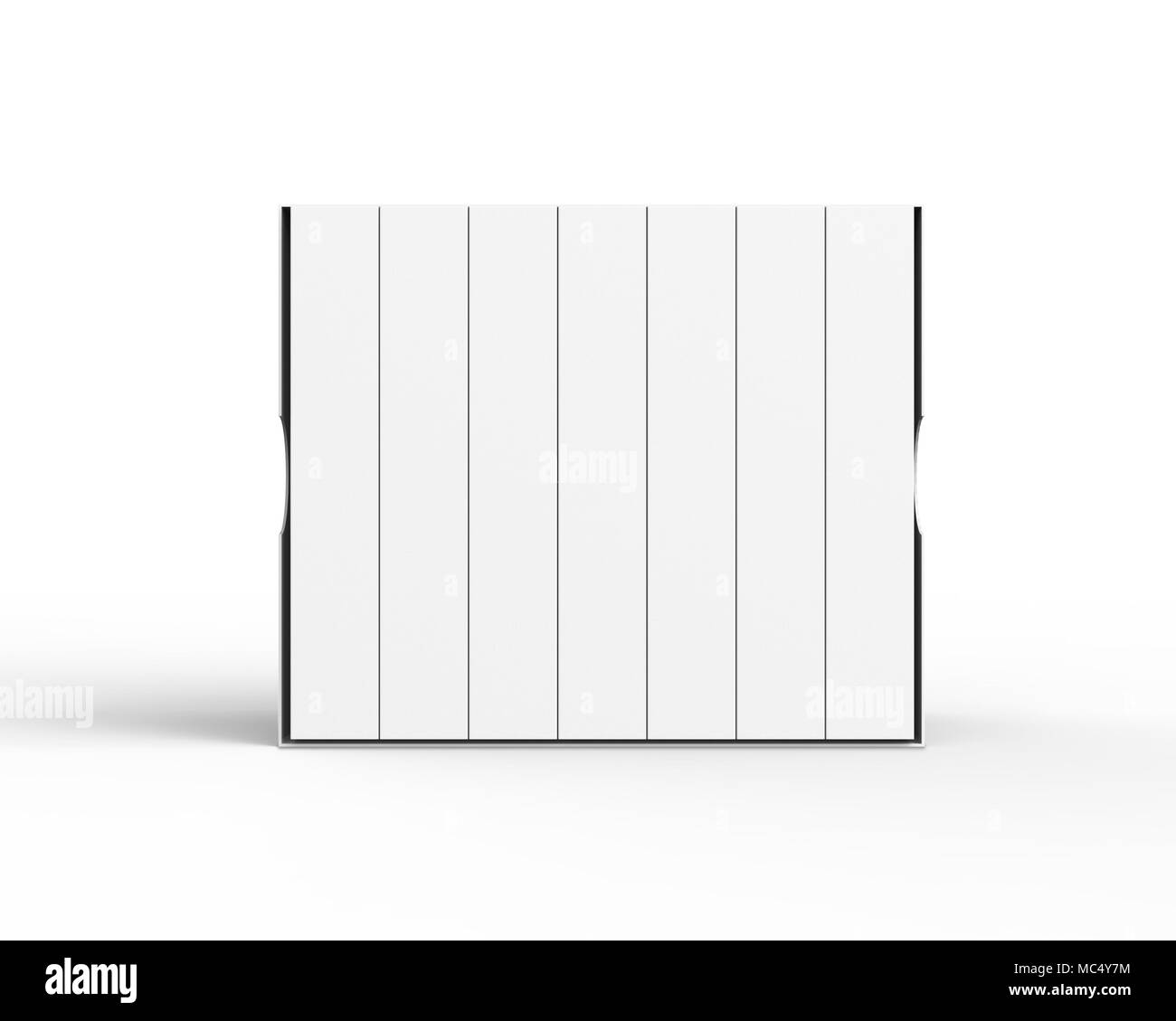 Blank book with cardboard box cover, set of books in case in 3d render ...