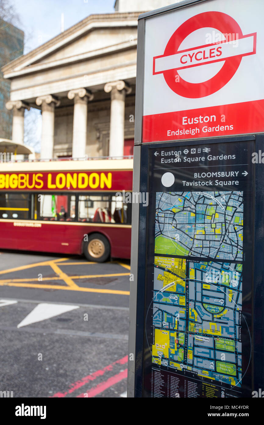 A map at Euston station, London, UK Stock Photo - Alamy
