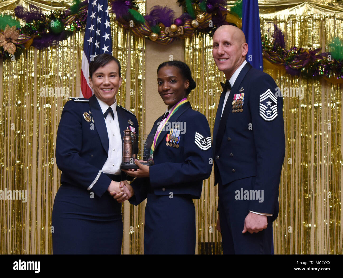 Col. Debra Lovette, 81st Training Wing commander, and Chief Master Sgt ...