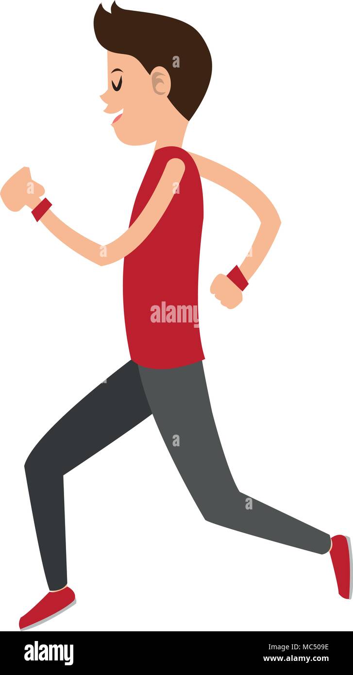 Young man running Stock Vector Image & Art - Alamy
