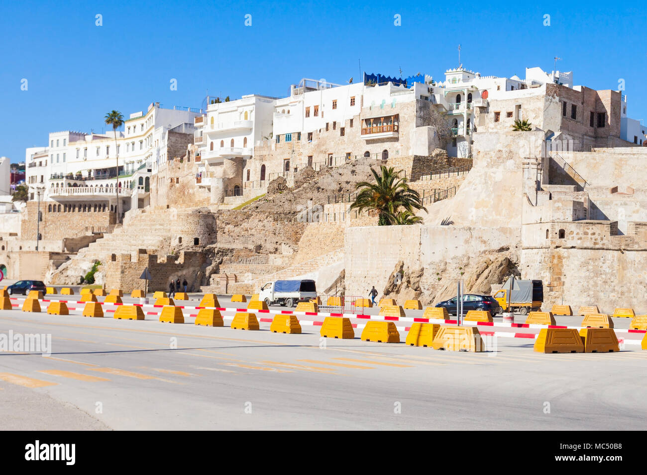 Tangier medina in Morocco. Tangier is a major city in northern Morocco ...