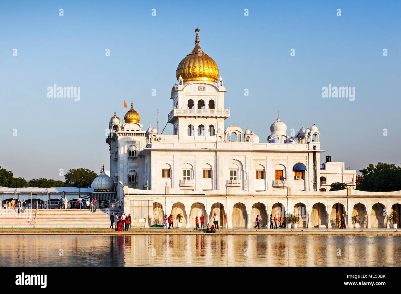 Gurdwara Bangla Sahib is the most prominent Sikh gurdwara Stock Photo ...