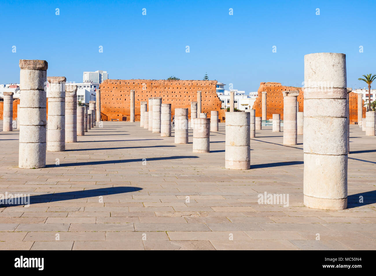 Hassan Tower or Tour Hassan is the minaret of an incomplete mosque in ...