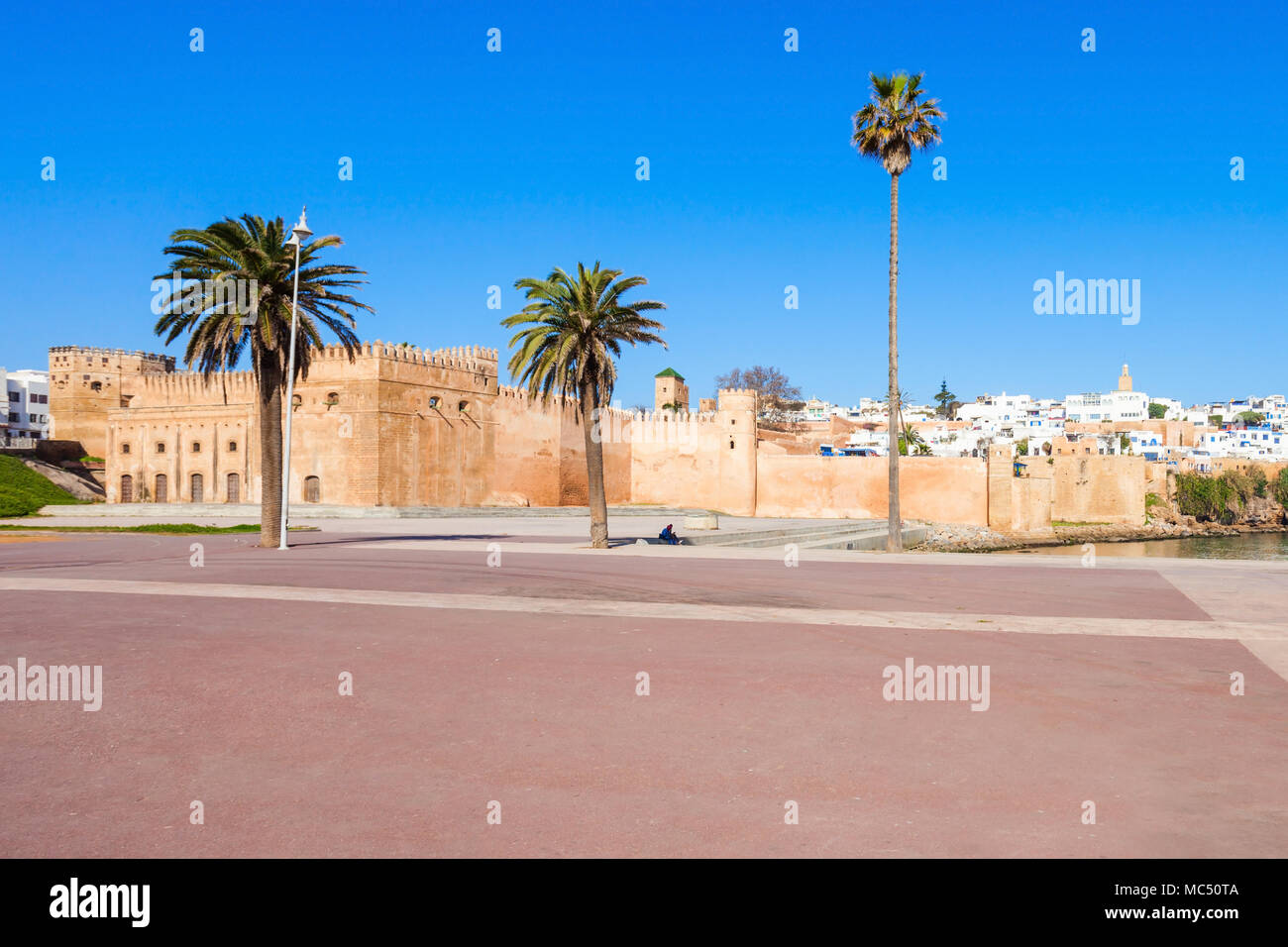 River Bou Regreg seafront and Kasbah in medina of Rabat, Morocco. Rabat ...