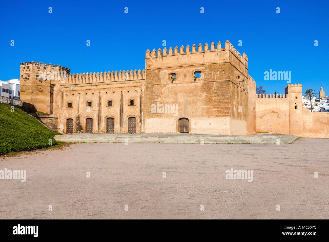 The Kasbah of the Udayas fortress in Rabat in Morocco. The Kasbah of ...