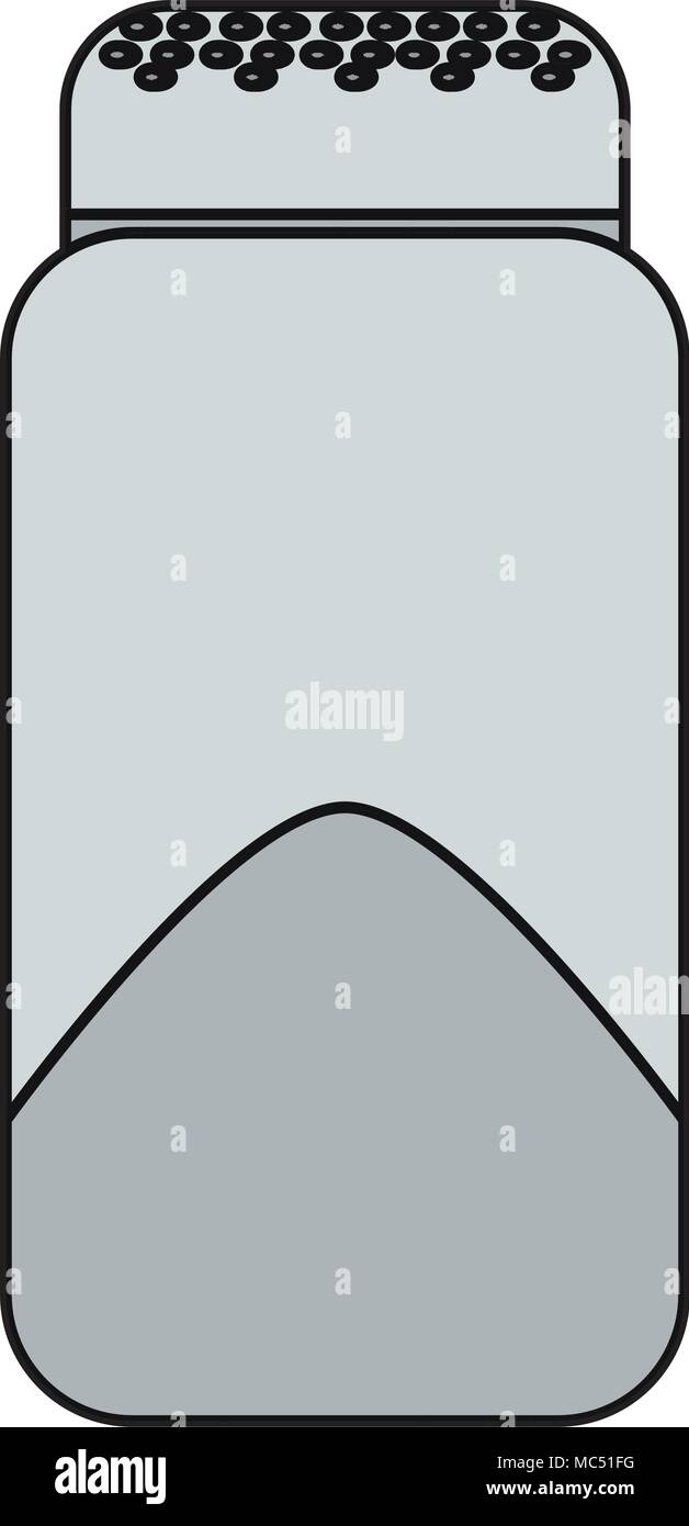 salt bottle icon over white background, colorful design. vector ...