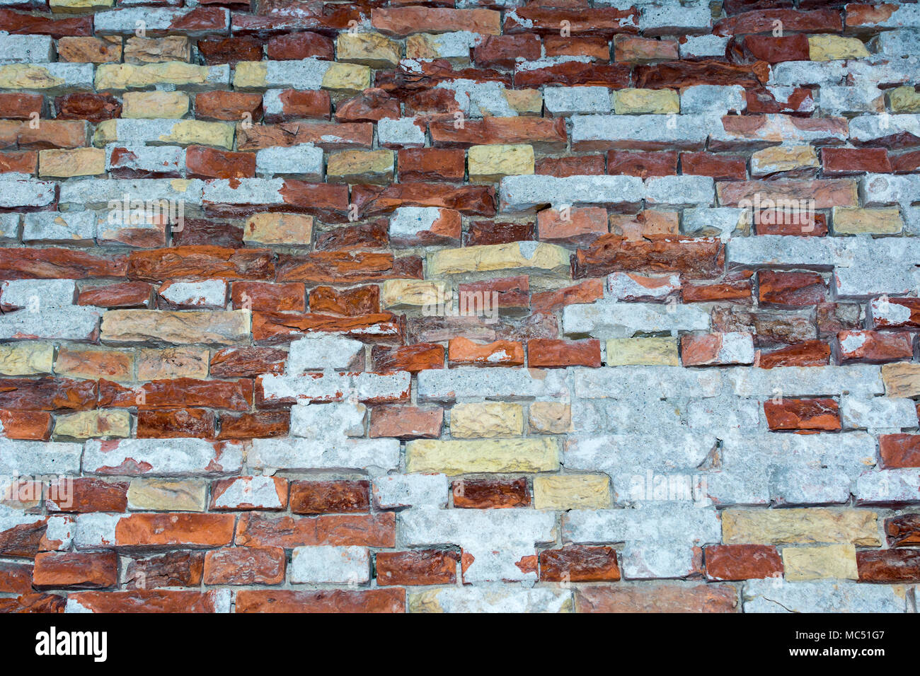 Weathered brick wall Stock Photo - Alamy
