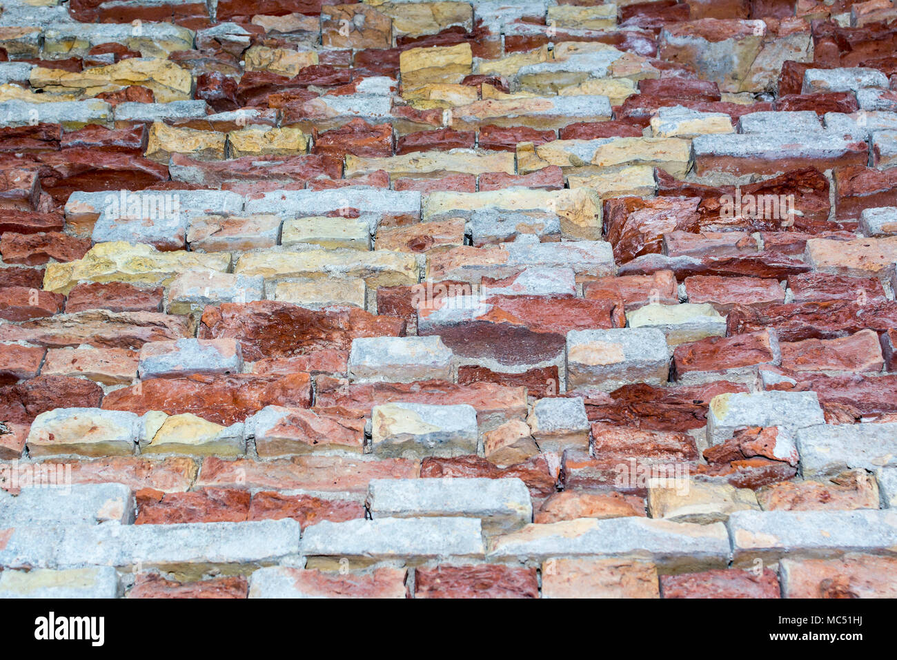 Weathered brick wall Stock Photo - Alamy