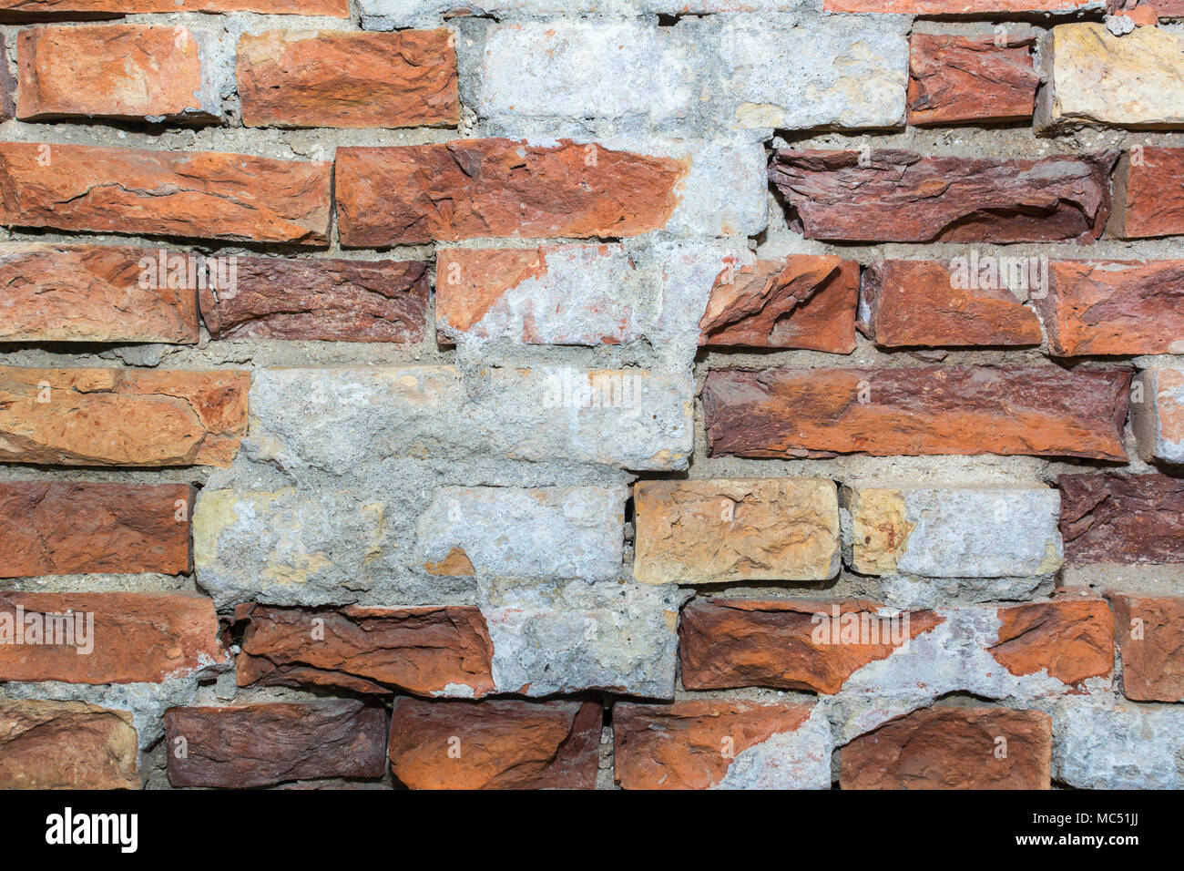 Weathered brick wall Stock Photo - Alamy