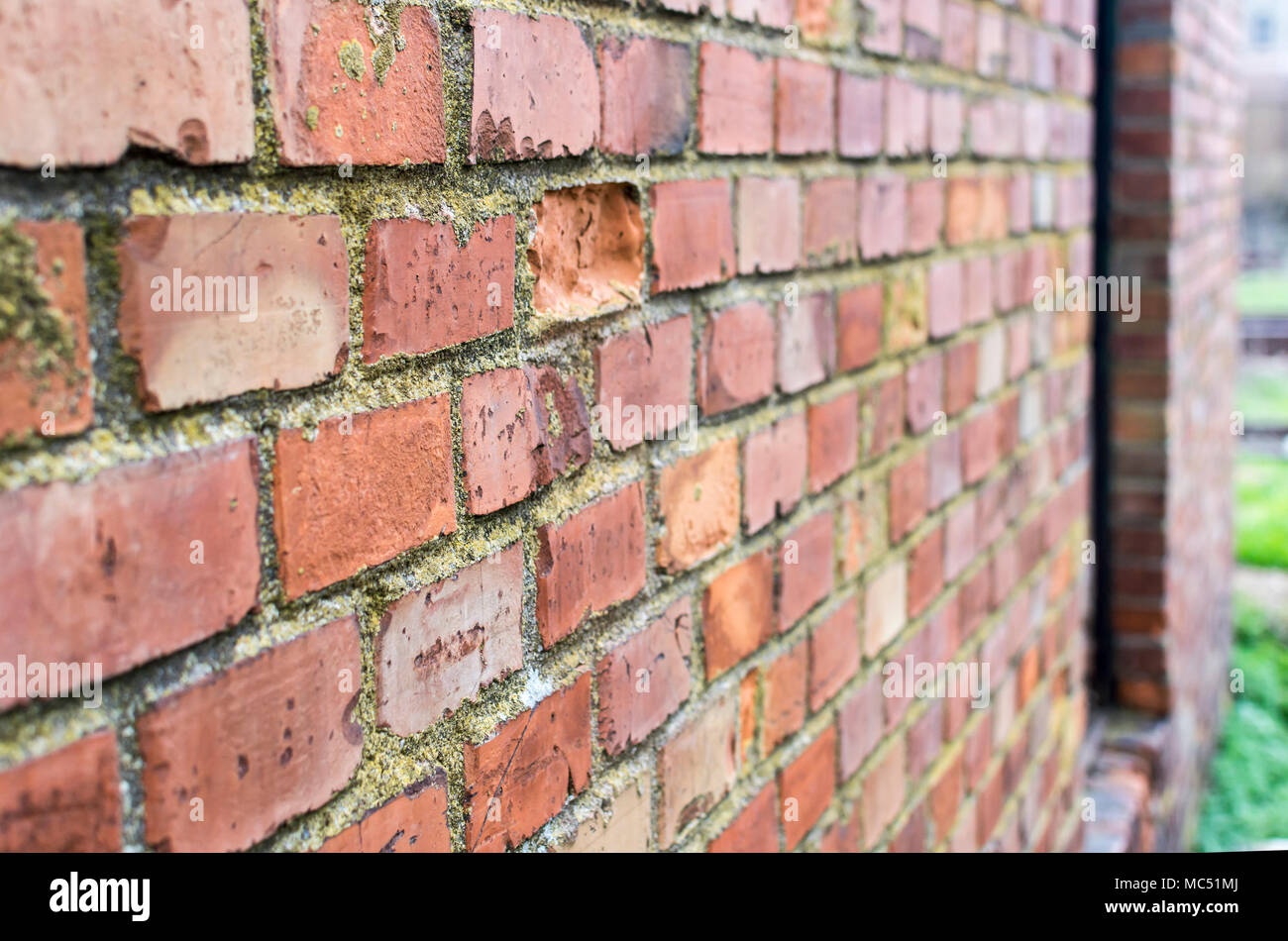 Weathered brick wall Stock Photo - Alamy