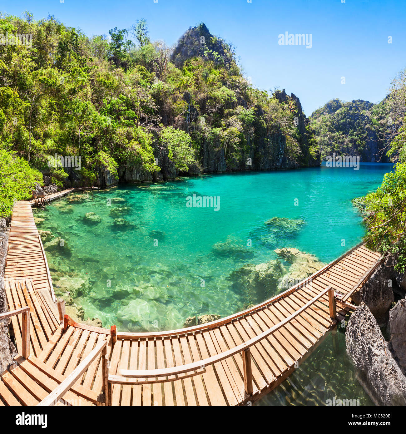 Very beautyful lake in the islands, Philippines Stock Photo - Alamy